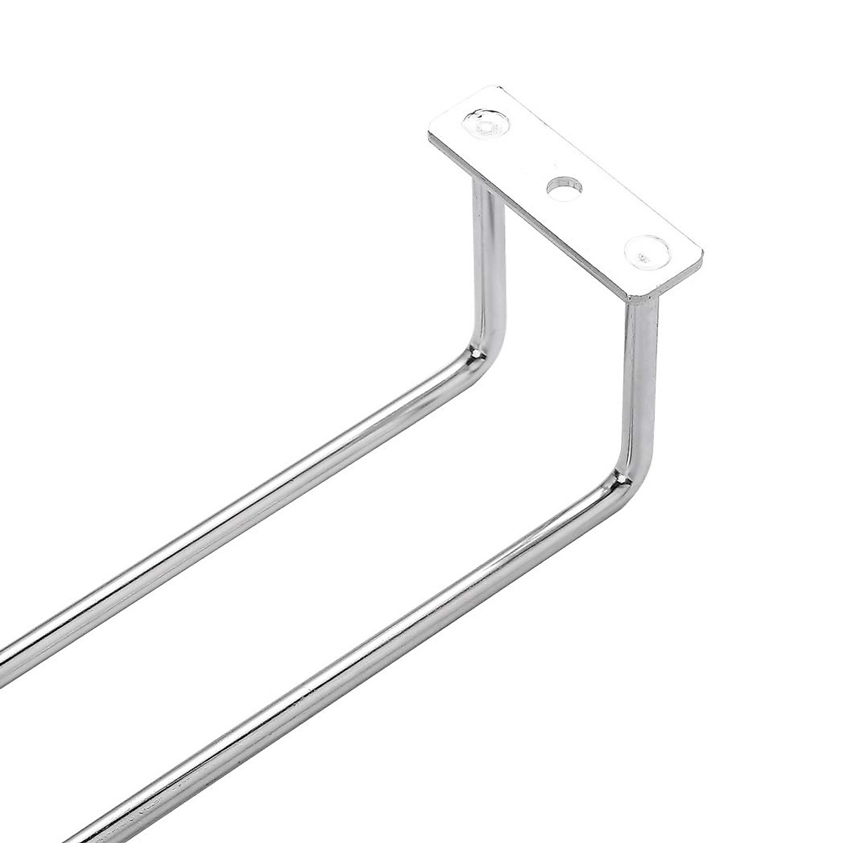 Dianoo Wine Glass Rack Under Cabinet, 304 Stainless Steel Wine Glasses Holder, Stemware Racks Storage For Bar Kitchen 30cm 1 Row