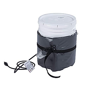 Powerblanket BB05GV Bee Blanket Honey Heater, 5 gal Pail Heater with Cutout for Gate Valve, Charcoal Gray