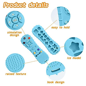 ROTK Baby Teething Toys, Freezer BPA Free Silicone Baby Teether Chew Toys, Baby Gifts for Girls Boys- Newborn Infant Toys