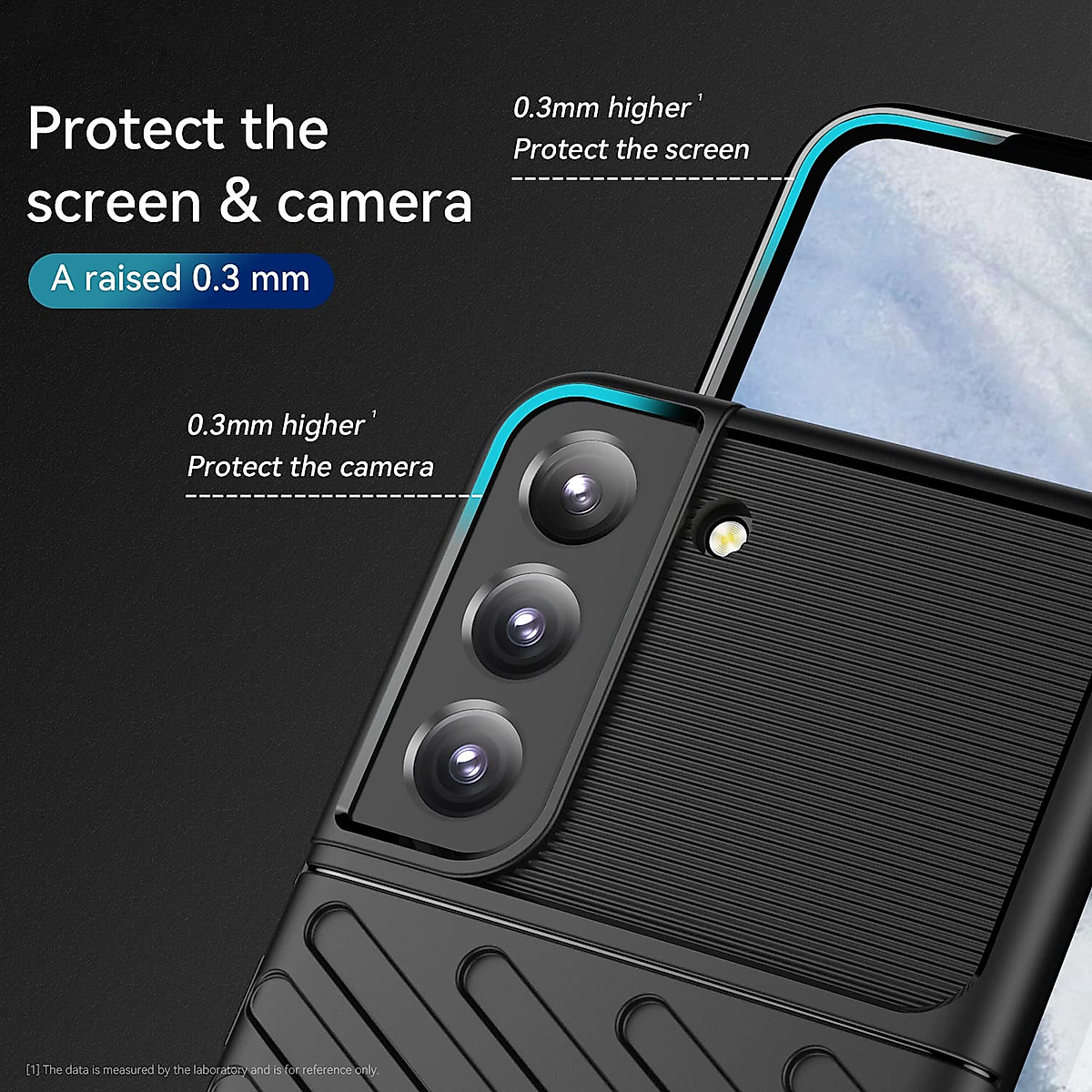 For Samsung Galaxy S23 Protective Case, Shockproof Phone Case - Fall Protection Phone Case Upgraded Shock Absorbing Flexible TPU Protective Phone Case For Galaxy S23 5G Protective Case 6.1 "- Black