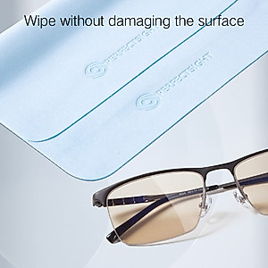 PERFECTSIGHT Hard Shell Eyeglasses Case Floral Portable Protective Glasses Case Flower Fabric Surface Eyeglass Case for Women Girls With Microfiber Cleaning Cloth (Black)