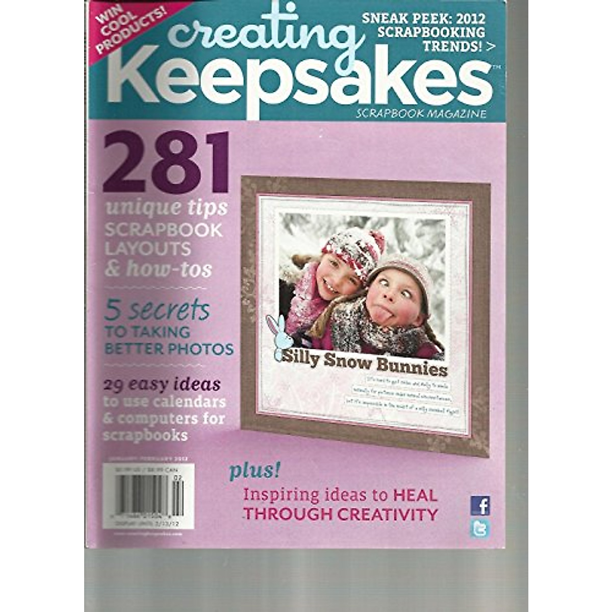 CREATING KEEPSAKES, JANUARY/FEBRUARY, 2012(5 SECRETS TO TAKING BETTER PHOTOS