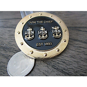 United States Navy USN Popeye Ask The Chief Challenge Coin