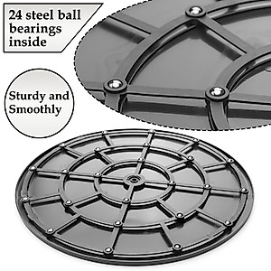 Famgee 16 Inch Lazy Susan Turntable Heavy Duty Rotating Swivel Stand Lazy Susan with Steel Ball Bearings for Flat Panel Monitors, Computer, TV, Speakers, Bonsai, Statue, Cabinet Organizer