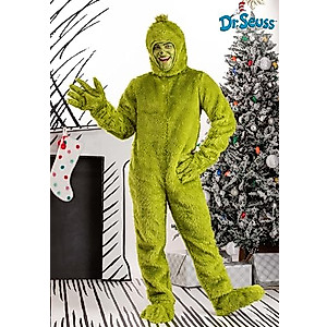 Fun Costumes Adult Dr. Seuss Grinch Open Face Costume Medium
