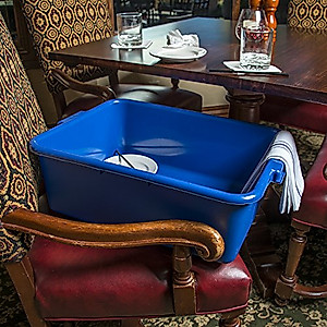 Carlisle N4401114 Comfort Curve Bus Box/Tote Box, 7" High, Blue - 1 Each