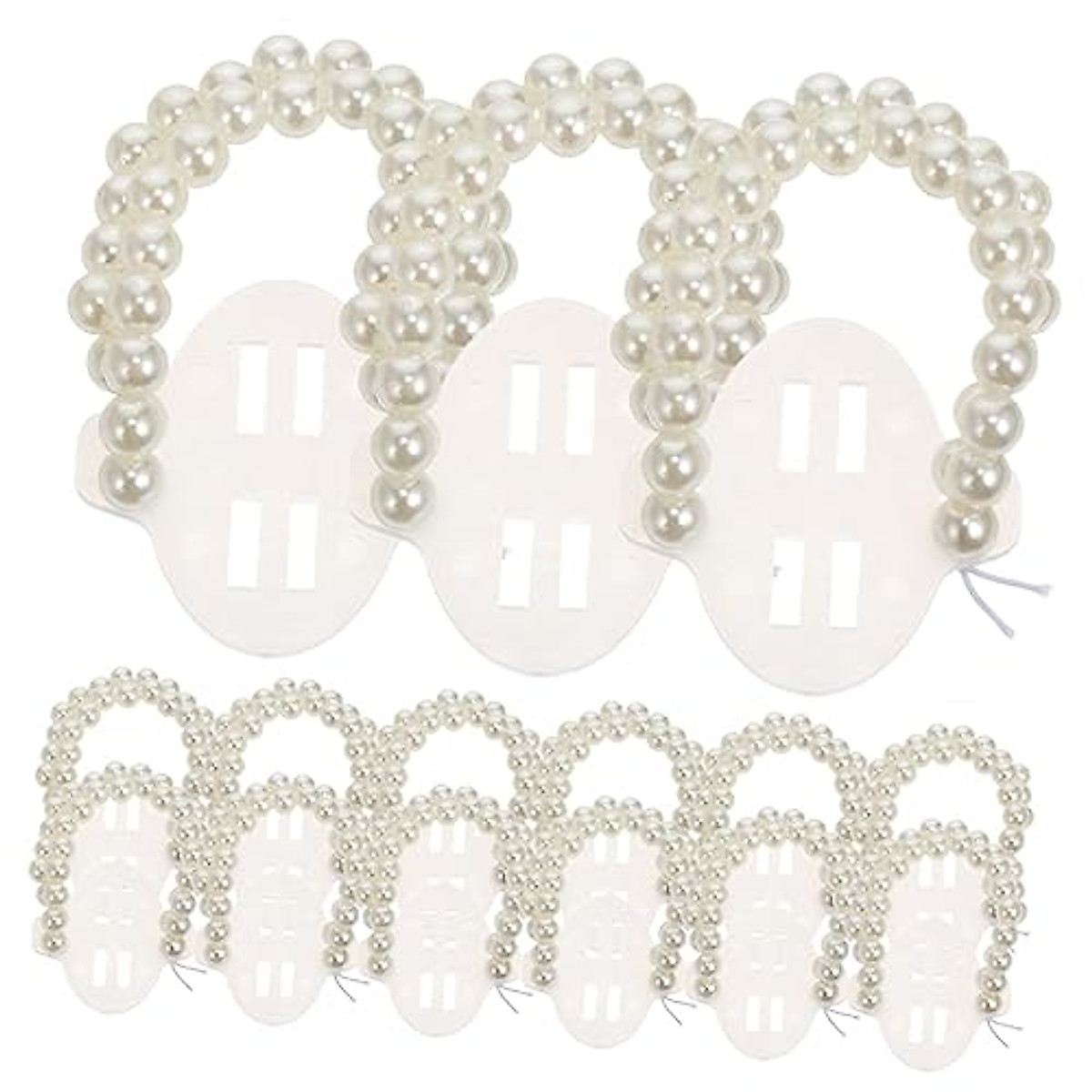 EXCEART 15pcs Bridal Wrist Pearls Bracelet for Mom Stretch Bracelet Flowers Decoration Corsage Stretch Pearl Wedding Wristband Corsage Wristlet Wedding Party Supply Wrist Ornament Bride