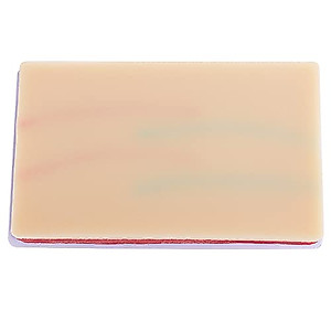2 Pack Venipuncture IV Injection Training Pad Model, Silicone Human Skin Suture Training Model, Injection Practice Pad，4 Veins Imbedded, 3 Skin Layers