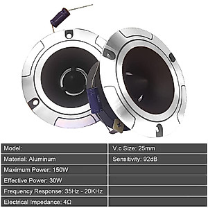 huananhe 4-inch Tweeters for Car Audio600 watt high Compressed Titanium Bullet Super Tweeter Unit Factory Direct Wholesale Price