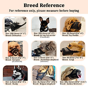 Mayerzon Soft Mesh Muzzles for Small Medium Large Dogs
