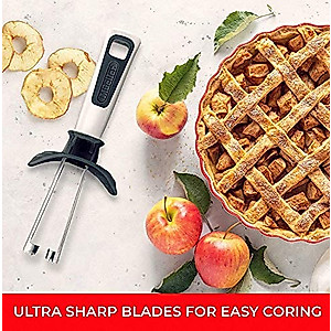 Mueller Premium Apple Corer - Easy to Use and Durable Core Remover for Pears, Bell Peppers, Fuji, Honeycrisp, Gala and Pink Lady Apples even Cupcakes – Surgical Stainless