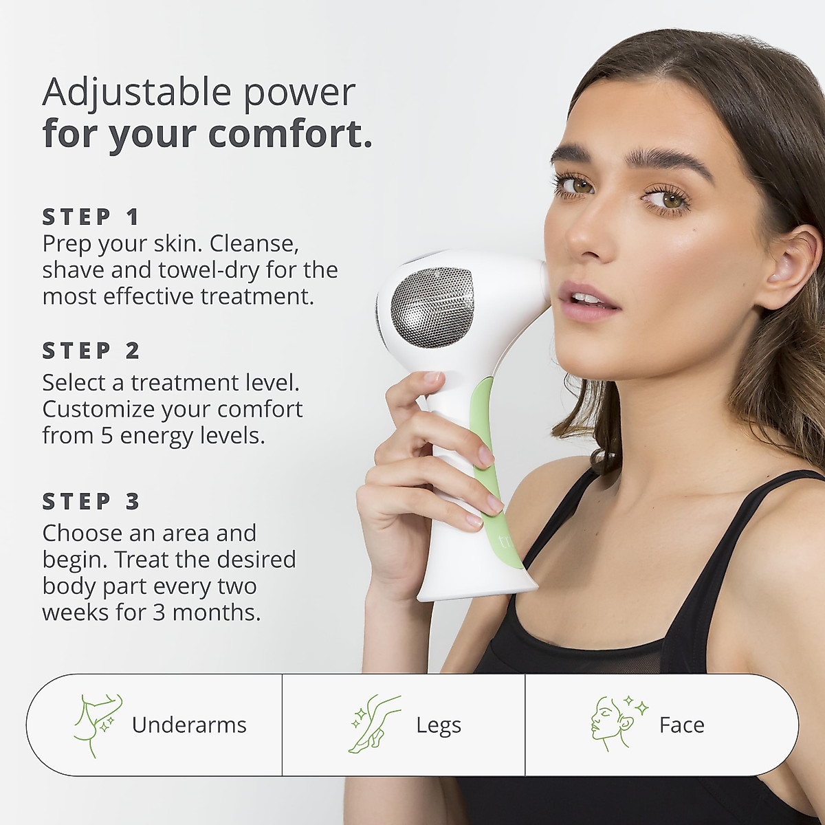 Tria Hair Removal Laser 4X - Safe At-Home Laser Hair Removal for Women and Men - Green