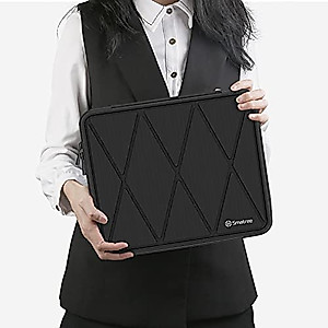 Smatree 12.9 inch Tablet Sleeve Hard Case for 12.9 New iPad Pro 2022-2018, iPad Pro 12.9 4th Gen 2020 with Smart Keyboard Folio and Magic Keyboard, Surface Pro 8 13inch Sleeve Bag, Black