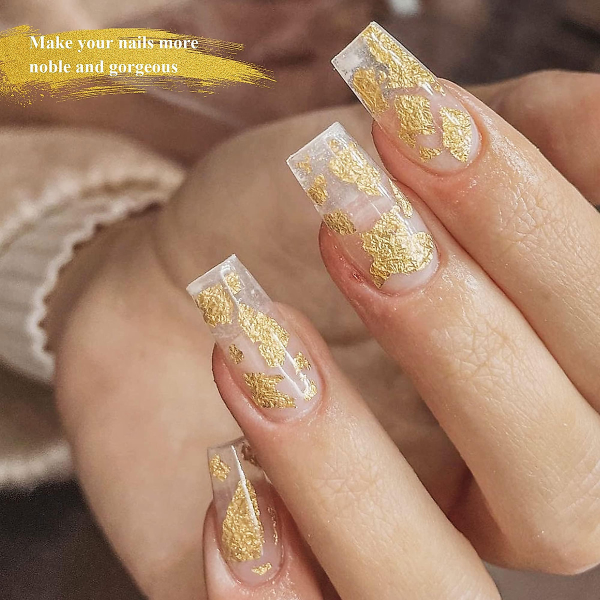 Edible Gold Leaf Sheets, 24K Cake Decoration Baking Gold Foil, Food Gold Paper for Cooking, Dessert, Craft Art, Cake Decoration