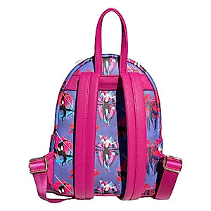 Loungefly Marvel Spider-Verse Pink AOP Exclusive Mini Backpack