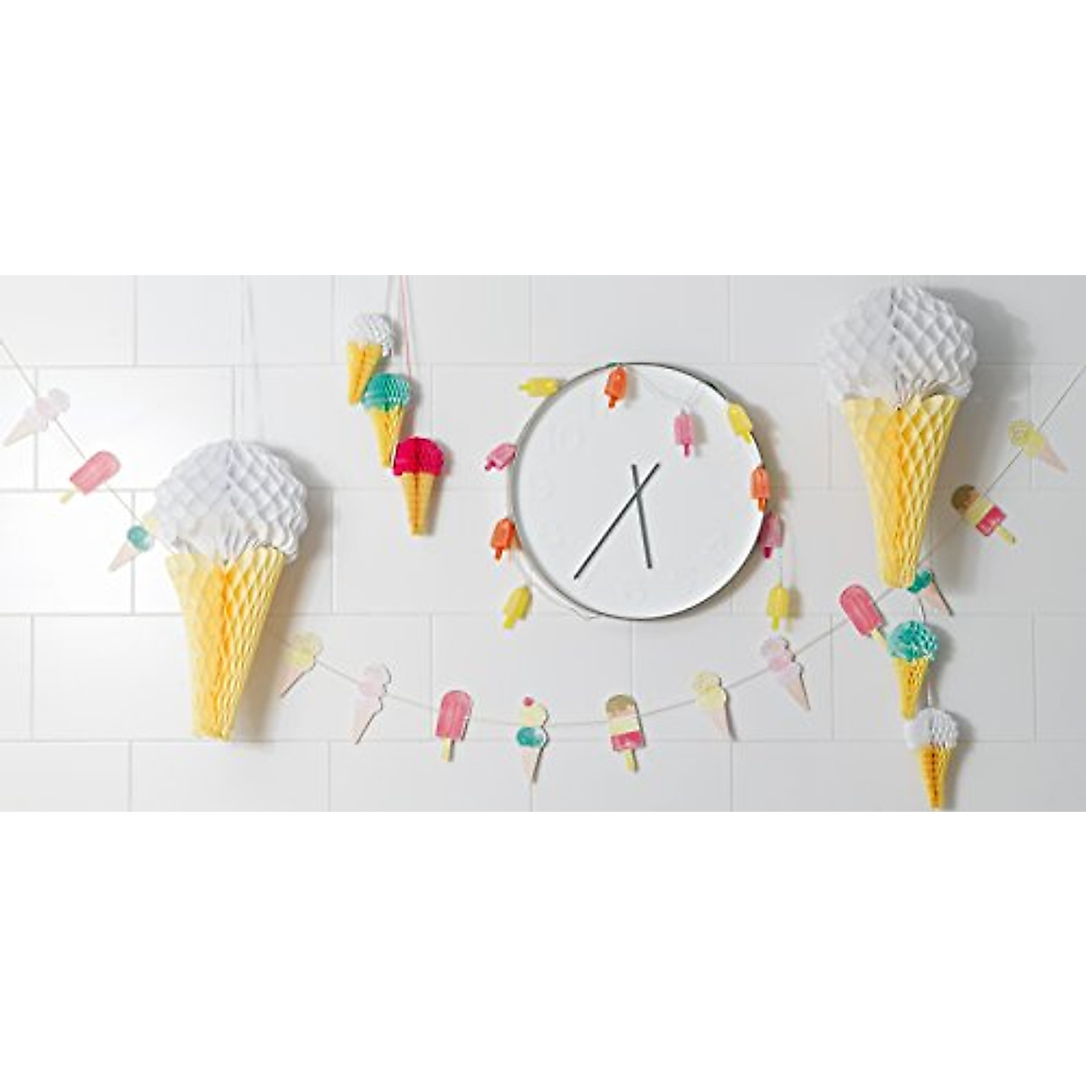 Talking Tables Ice Cream Party Decorations Garland Banner | Great For Summer Décor And Birthday Party | 3M
