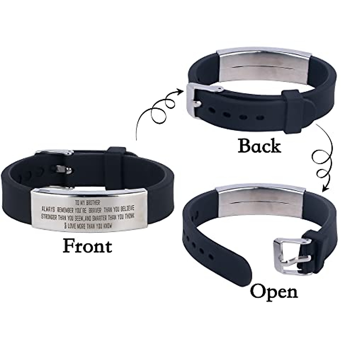 Brother Gifts, Brother Gifts from Sister, Christmas Gifts, Best Brother Gifts, Birthday Gifts for Brother, Brother Birthday Gift Ideas, Brother Necklace, Brother Bracelet, Brother Pocket Watch