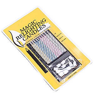 20pcs Funny Magic Trick Relighting Candle Birthday Cake Decors Party Joke Xmas Gift