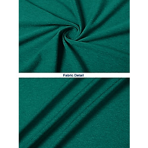 Workout Tops for Women Athletic Shirts & Tees Long Sleeve V Neck T Shirts Quick Dry Performance Shirt for Women Emerald Green