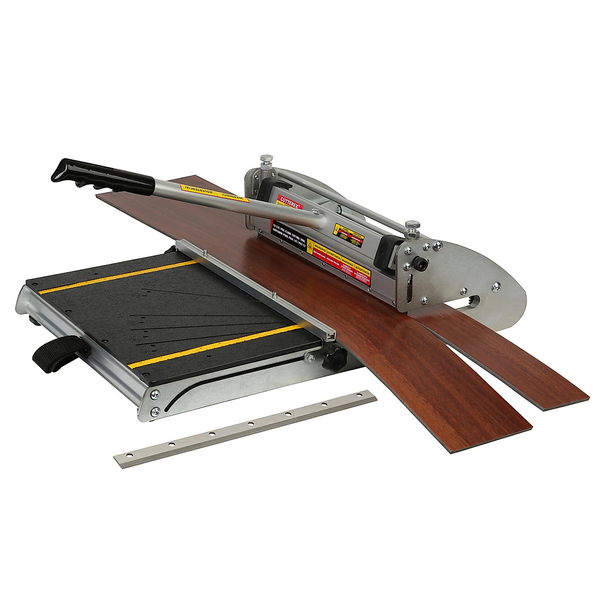 CUTTEREX 13" Free 360° Vinyl Laminate Floor Cutter for VCT, LVT, SPC, PVC, WPC, Rubber Floor and Rigid Core Vinyl Plank, 1 PC Free Spare Blade