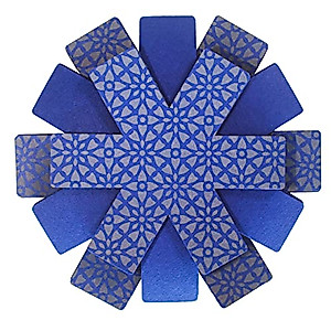 Pot and Pan Protectors for Stacking, Mosaic Design- Set of 12 in 3 Different Sizes, Cookware Protector/Dividers, Pan Separator Anti-Slip to Prevent Scratching or Marring When Stacking, Extra Thick