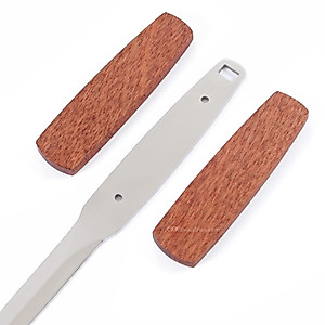 EZSMITH Letterman Knife Kit - DIY Fixed Blade Knife - (Blade Blank & Pinstock w/Pre-machined Bloodwood Handle Blanks) - (USA Design) - (Gift Boxed) - (by KnifeKits)