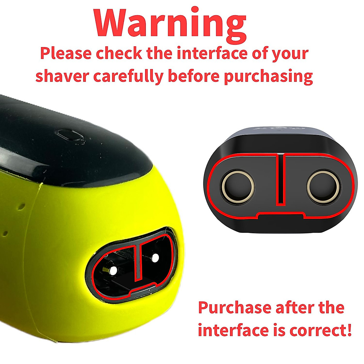 4.3V Charger for Philips Oneblade QP2520 MG3740 A00390, Charging Cord Replacement Philips Norelco One Blade, Electric Trimmer Shaver Power Supply Cord