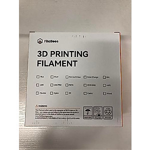 FilaBees Rainbow PLA 3D Printer Filament, PLA Filament 1.75mm Dimensional Accuracy +/-0.02mm, Neatly Wound 3D Printer Multicolor Filament 1kg Spool (2.2lbs), PLA Color Change Fit FDM Printers, Rainbow