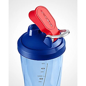 VOLTRX Electric Shaker Bottle - VortexBoost Portable USB C Rechargeable Protein Shake Mixer, Shaker Cups for Protein Shakes and Meal Replacement Shakes, BPA Free, Waterproof, Colored Light Base, 24 oz