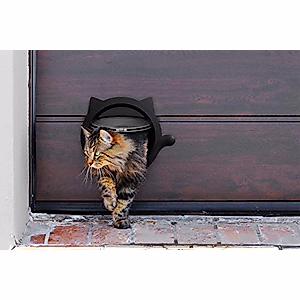LYNX Cat Door for Pets – 4 Way Locking Cat Flap - for Interior Doors & Exterior Doors