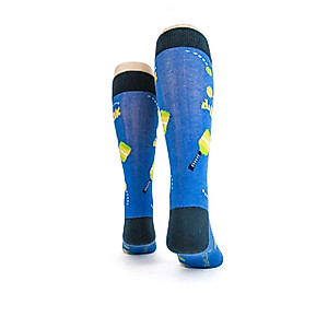 Foot Traffic - Men's Sports-Themed Socks, Fits Men's Shoe Sizes 7-12 (Pickleball)