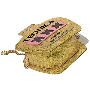 Lanpet Women Sequins Cross Body Bag Bottle Shaped Evening Chain Strap Shoulder Bag