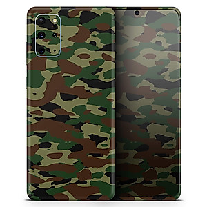 DesignSkinz Traditional Camouflage Protective Vinyl Decal Wrap Skin Cover Compatible with The Samsung Galaxy S20 (Screen Trim & Back Glass Skin)