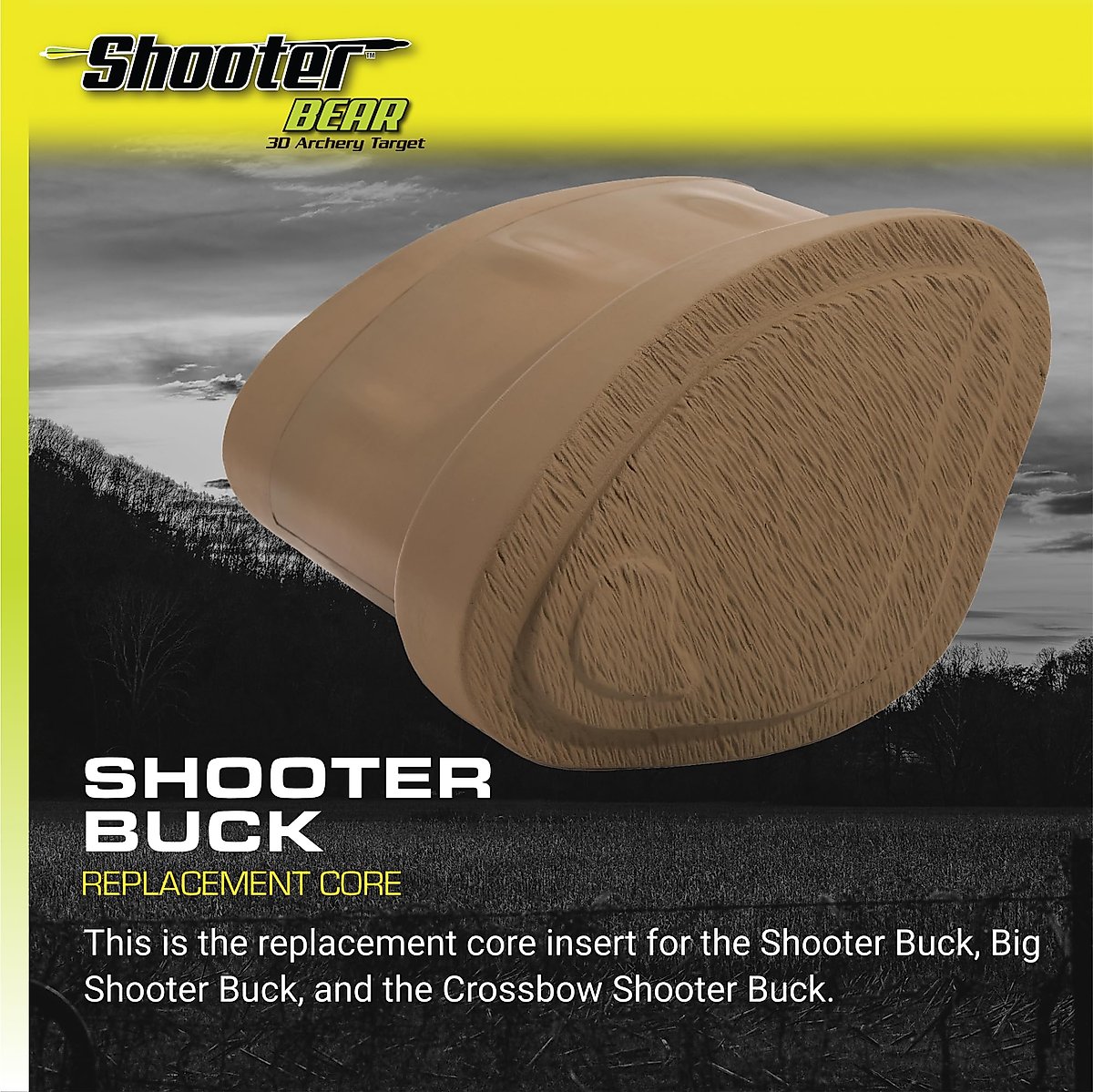 Shooter Field Logic Buck 3D Replaceable Insert Core, Tan (G71640)