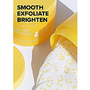 I DEW CARE Peel Lit Citric Acid Peel Pads | Exfoliating Vitamin C Treatment Pads with AHA and PHA | Chemical Peels for Face | Korean Skincare, Vegan, Cruelty-free, Gluten-free, Paraben-free