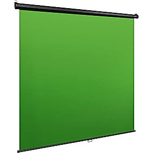 Elgato Green Screen MT - Wall-Mounted Retractable Chroma Key Backdrop with Wrinkle-Resistant Fabric for background removal for Streaming, Video Conferencing, on Instagram, TikTok, Zoom, Teams, OBS