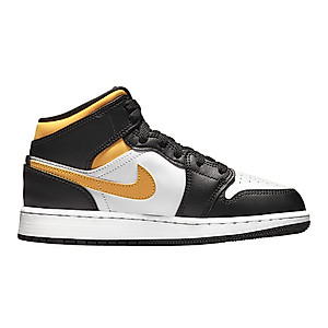 Jordan Mens Air 1 Mid GS 554725 177 Pollen/Black/White - Size 6.5Y