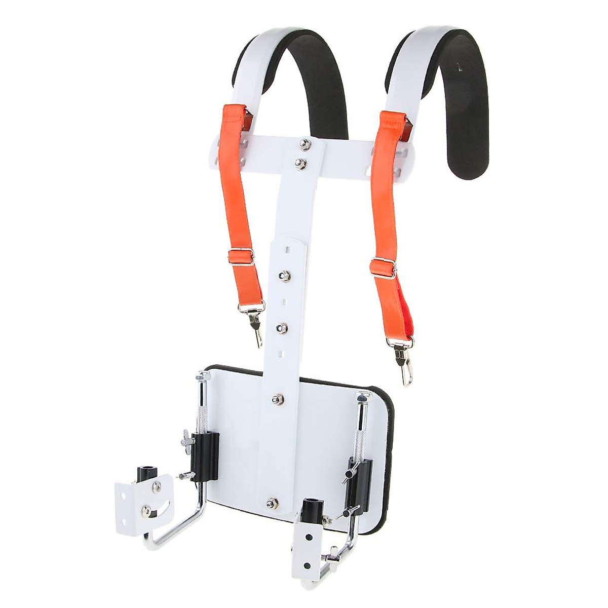Snare Drum Carrier Bass Drum Shoulder Strap Harness Percussion Instrument Belt, White
