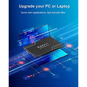 RAOYI 1TB Internal SSD SATA III 6Gb/s 2.5”Solid State Drive 3D NAND Flash Advanced SSD Hard Drive Up to 550MB/s SATA 3 SSD Upgrade Performance for PC Laptop