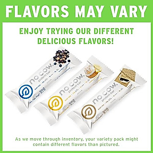 No Cow Dipped High Protein Bars, 21g Plant Based Vegan Protein, Keto Friendly, Low Sugar, Low Carb, Low Calorie, Gluten Free, Naturally Sweetened, Dairy Free, Non GMO, Kosher, Sampler Pack, 12 Pack