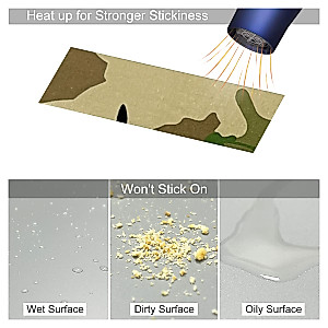 homeemoh 5cm x 5m Self Adhesive Protective Camouflage Tape, Camo Wrap Waterproof Tape Stretch Bandage Duct Tape for Outdoor Camping,CP