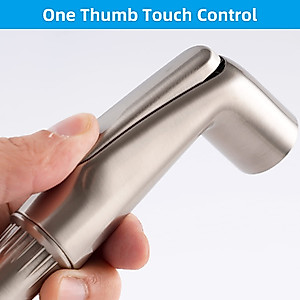 Hygie Rinse Kitchen Sink Side Sprayer Head Replacement Universal Sink Sprayer Attachment Compatible with Delta, Moen, Kohler OEM Brand, Kitchen Sink Faucet Sprayer Head - Brushed Nickel