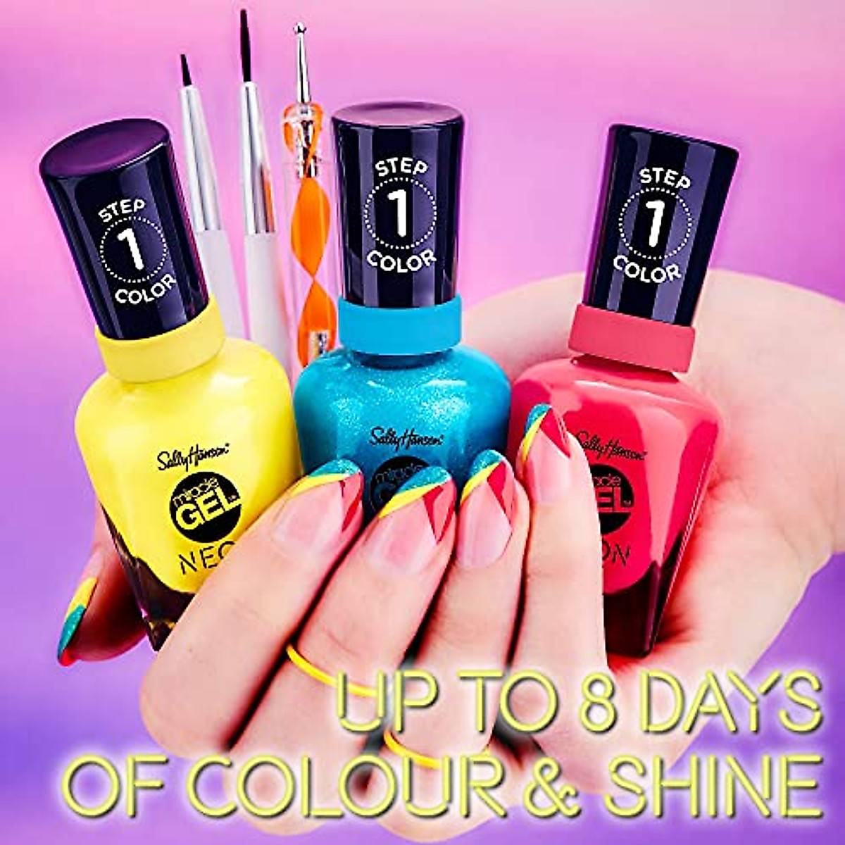 Sally Hansen Miracle Gel Neon Collection, 876 Floresc Pink