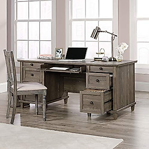 Sauder Hammond Desk, L: 67.56" x W: 29.21" x H: 30.0", Emery Oak Finish