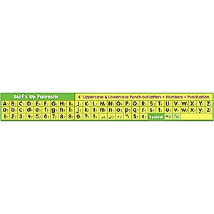 Teacher Created Resources Surf's Up Funtastic 4-Inch Letters Combo Pack (5518)