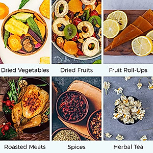 4PCS Silicone Dehydrator Sheets with Edge, Fruit Leather Trays for 13" x 12" Dehydrator Trays, Compatible with Cosori CP267-FD, Non-stick Reusable Dehydrator Mats Liner for Meat, Herbs, Vegetable