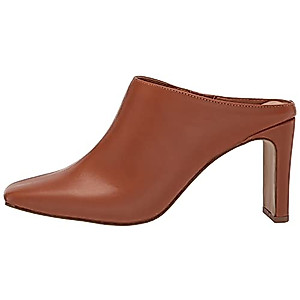 The Drop Women's Avena Square Toe Block Heel Mule, Cognac, 8