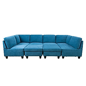 Beverly Fine Furniture 8 Piece Modular U-Sectional