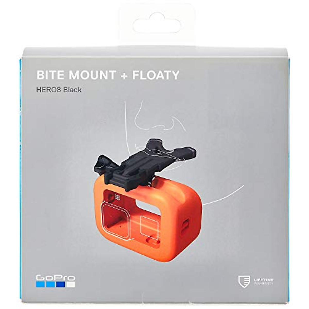GoPro Bite Mount + Floaty (HERO8 Black) - Official GoPro Mount