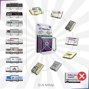 JL Safety EZ Pass Holder - Indestructible Toll Pass Holder for EZ-Pass, I Pass, FasTrak, SunPass & SunPass Pro, Uni, NC QuickPass, EPass Xtra, 91 Express Lanes & more - Made in USA
